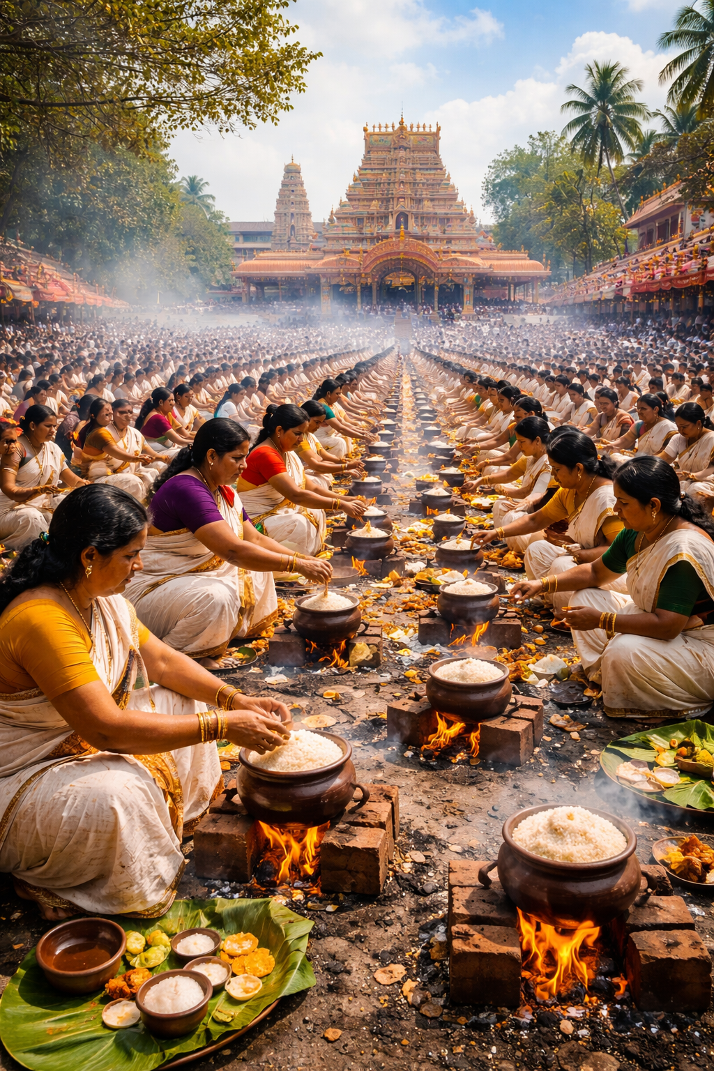 Where Devotion Becomes a Sea of Fire: The Spirit of Attukal Pongala ...